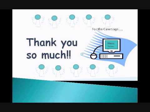 saying thank you online using powerpoint and gifs