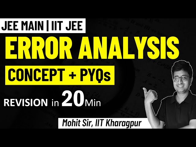 Understanding Error Analysis and Relative Error in JEE Physics | Galaxy ...