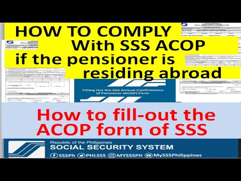 SSS ACOP for Pensioners residing abroad | Pano gawin ang ACOP form