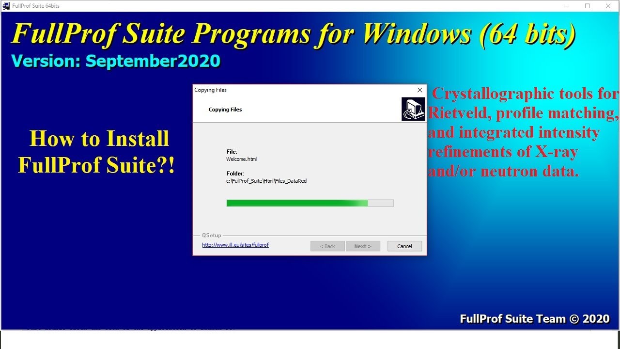 FullProf Suite Program for Windows