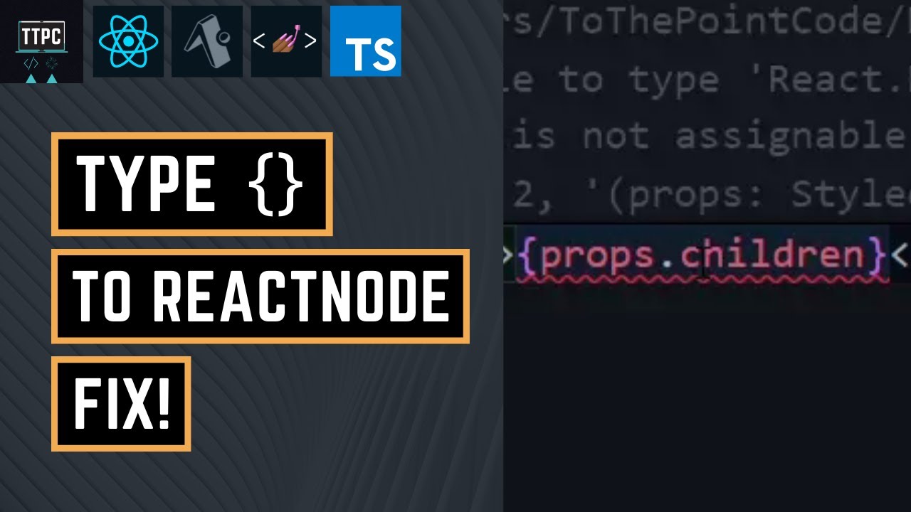 React Native TypeScript Error | Type {} is not assignable to ReactNode FIX