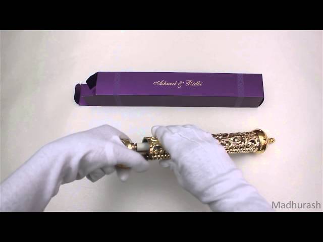 Royal Scroll Invitations - Peacock Designer Scroll SC-6028 Manufacturer ...