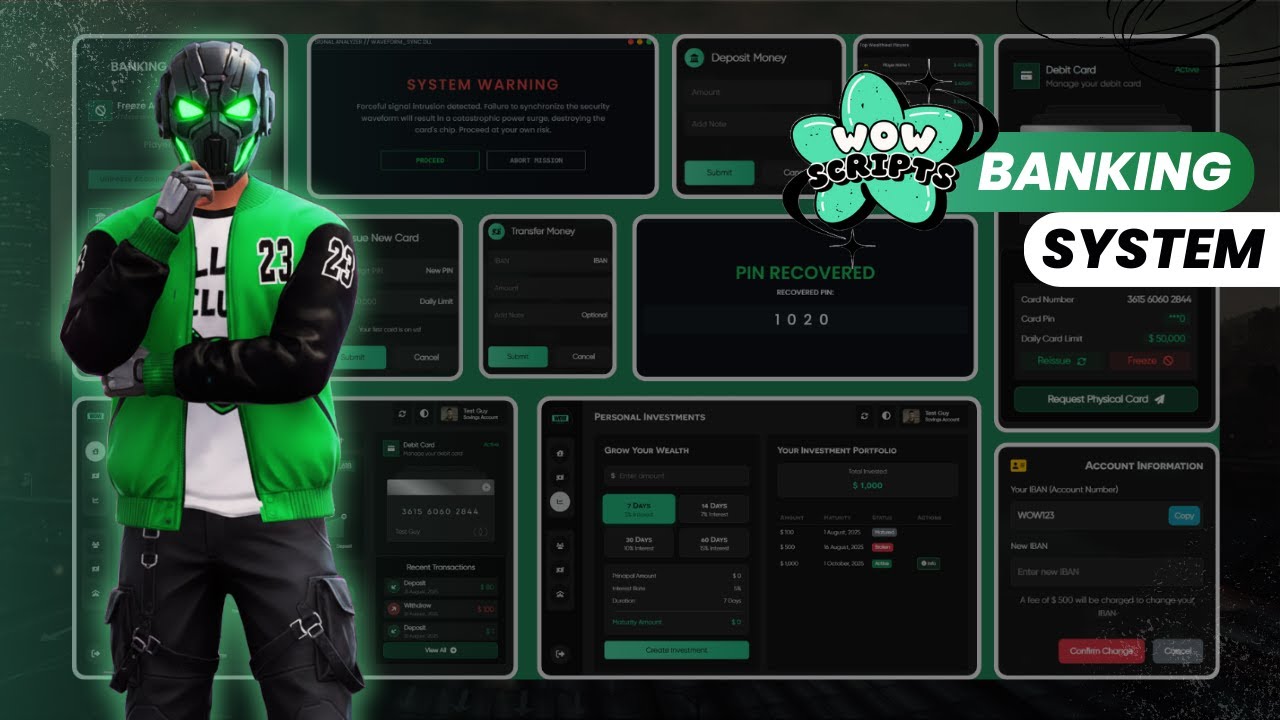 WoW Banking System | QB - ESX - QBOX | Fivem Script