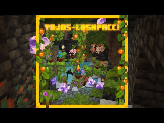YoJos-LushPacc! 3D Amethyst! 3D Glowberry Vines! 3DAzaleas! 3D Dripleaf ...
