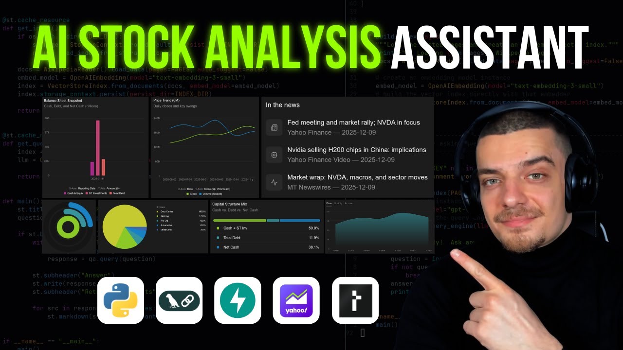 Advanced AI Stock Analysis Assistant in Python