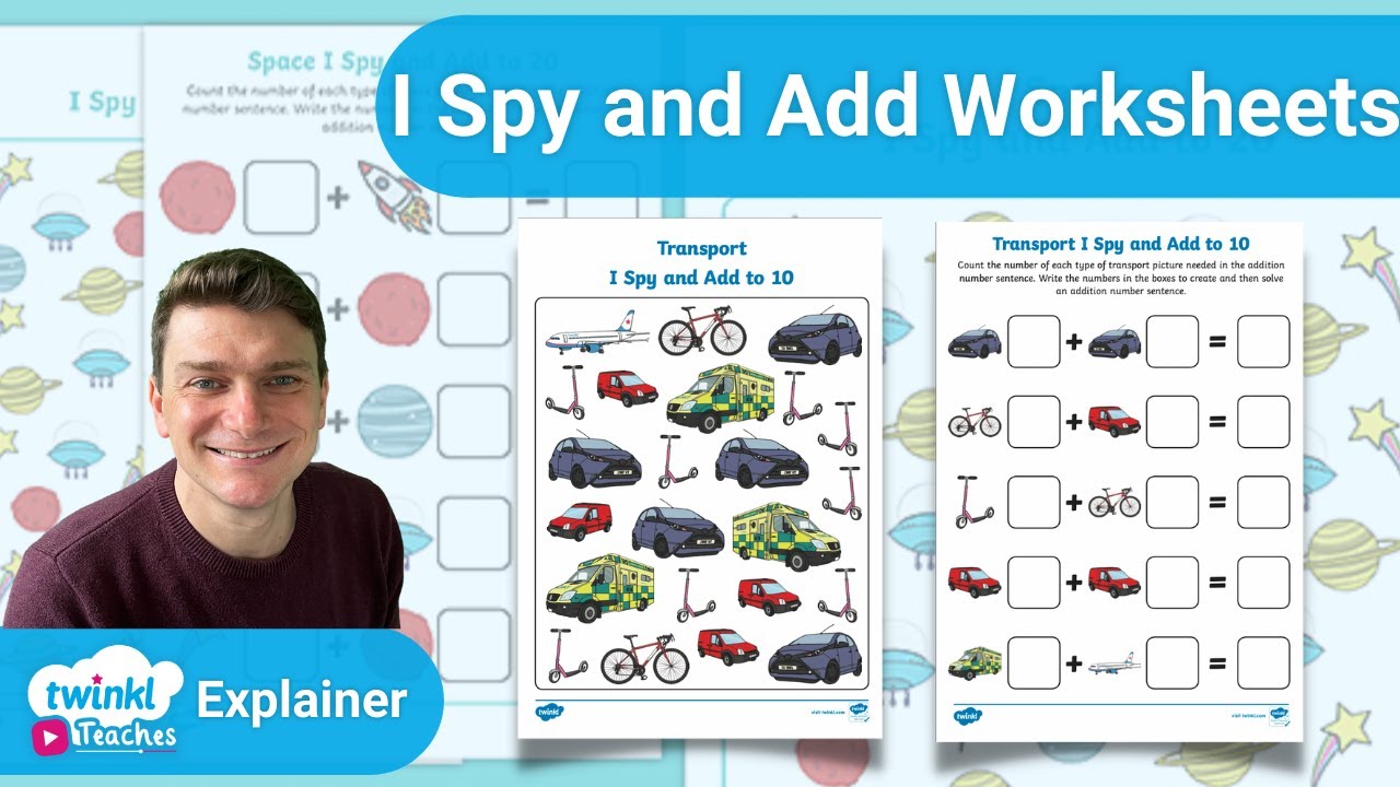 How to Get the Most from These I Spy and Add Worksheets
