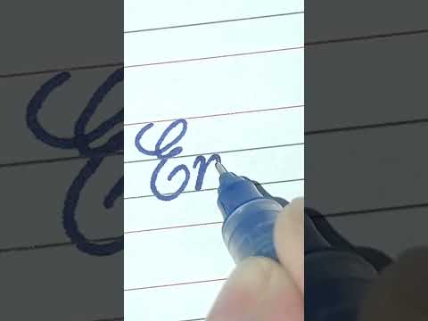 End in cursive writing #cursivewriting #handwriting #calligraphy #shorts