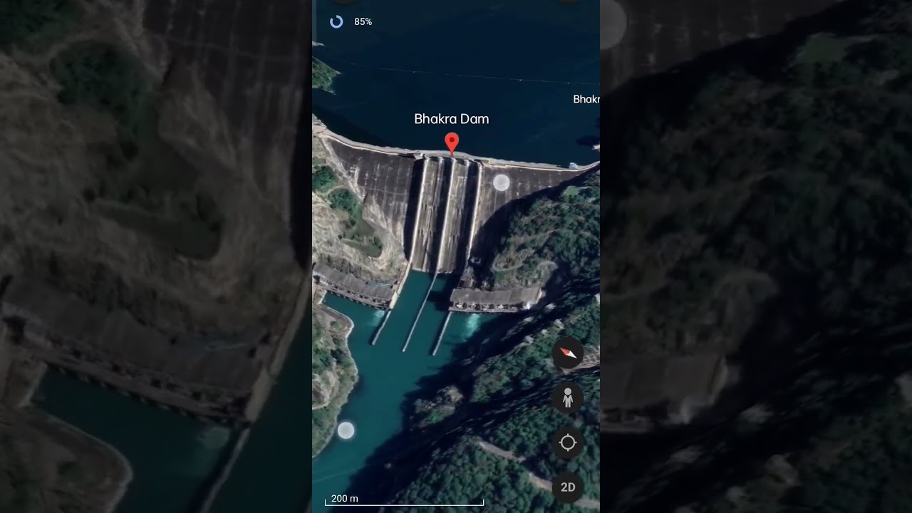Reality in 3d🌎🌎World largest gravity dam#3d #real #explore#unrealengine5