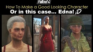 Fallout 4 How to make a good looking character - Or - Edna - An older ...