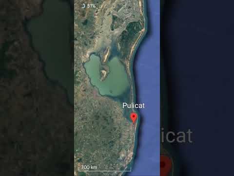 pulicat Lake 🏞️🏞️#lake #mapping #upsc #ssc #india #pulicat
