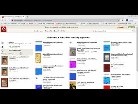 Using Project Gutenburg (Free eBooks)