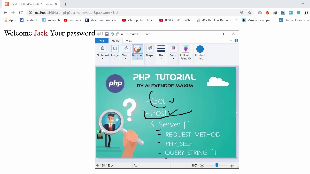 PHP Tutorial #18 ( GET and POST ) Methods and $_SERVER Variables