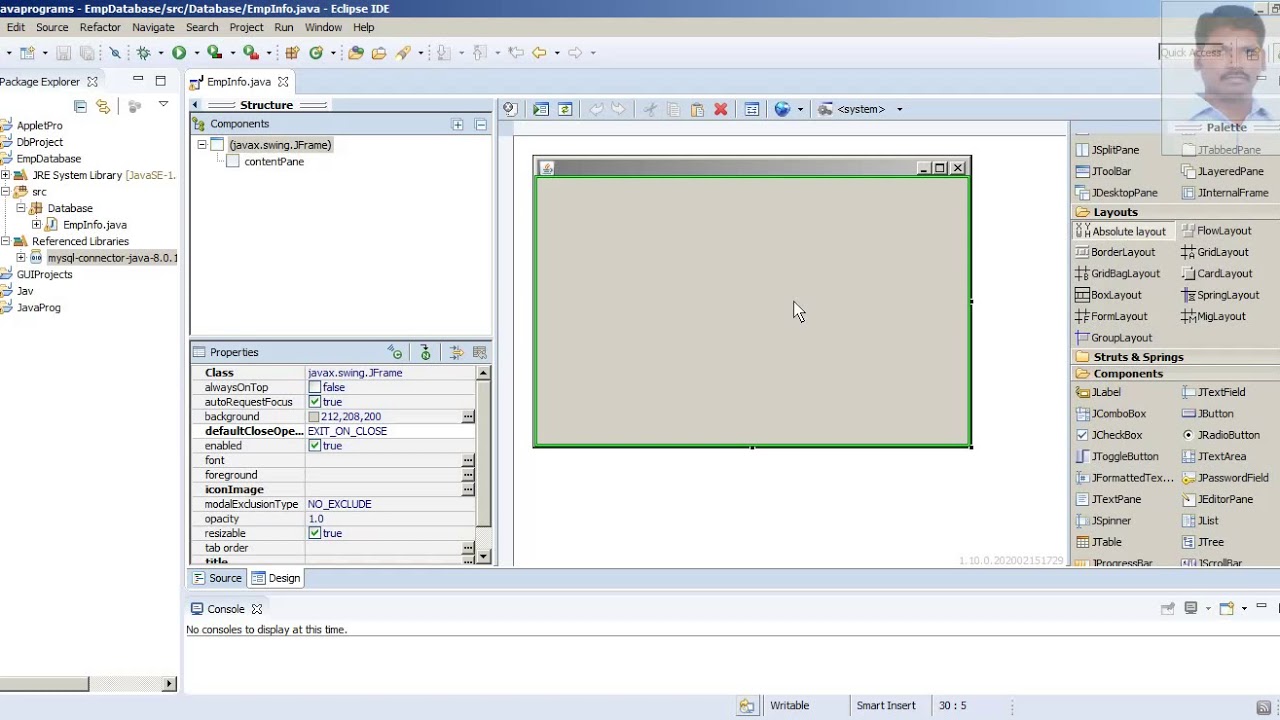 How to design Java GUI Application