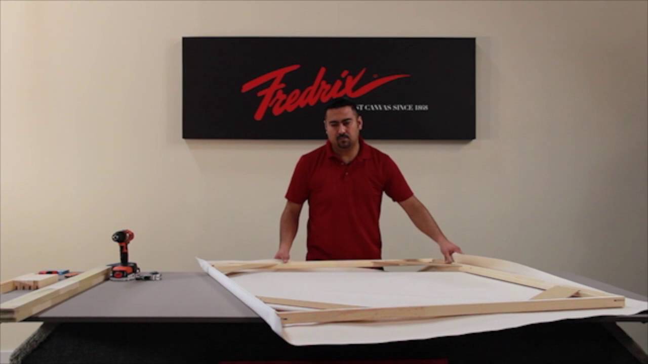 How To Stretch Your Fredrix Canvas Kit Instructions