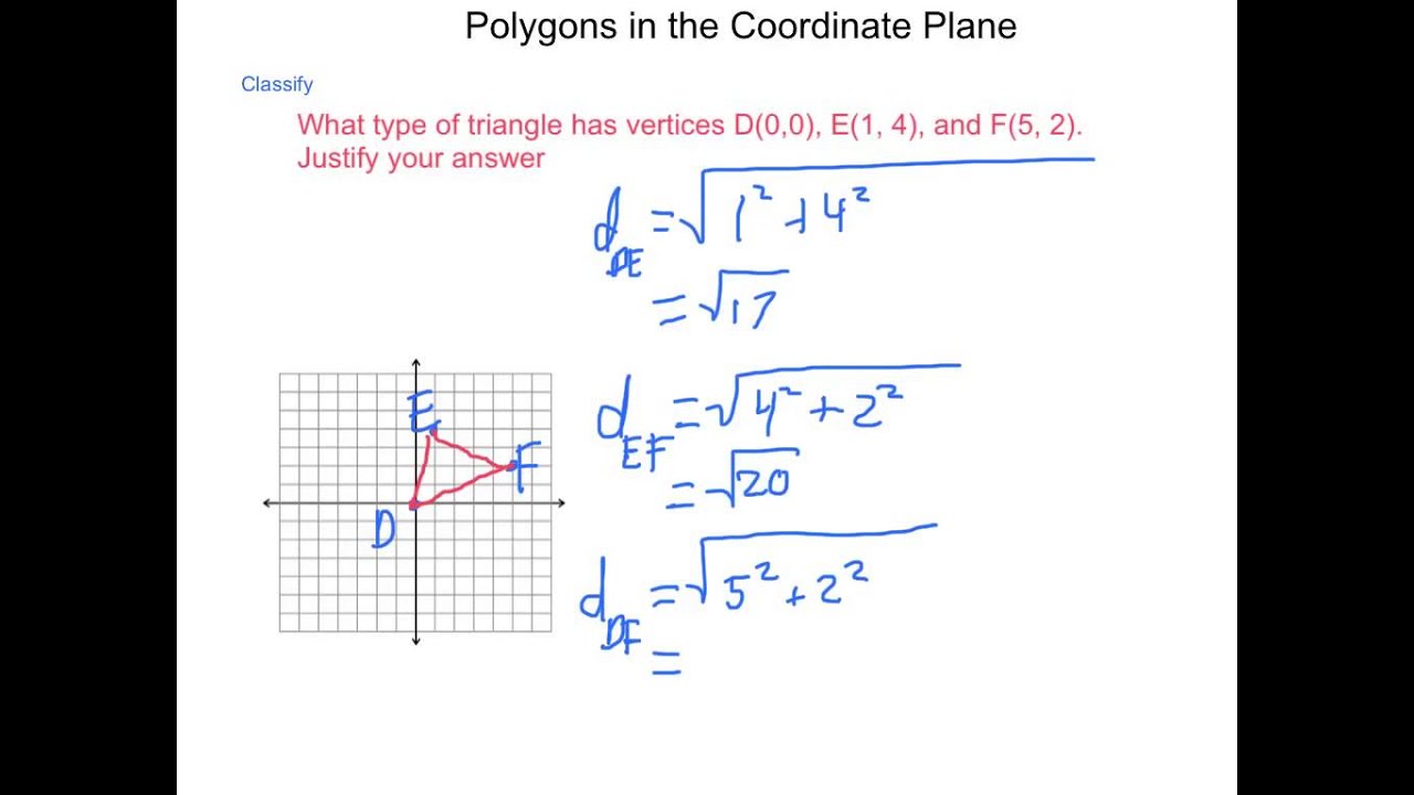 Geometry 6.7 Polygons in the Coordinate Plane