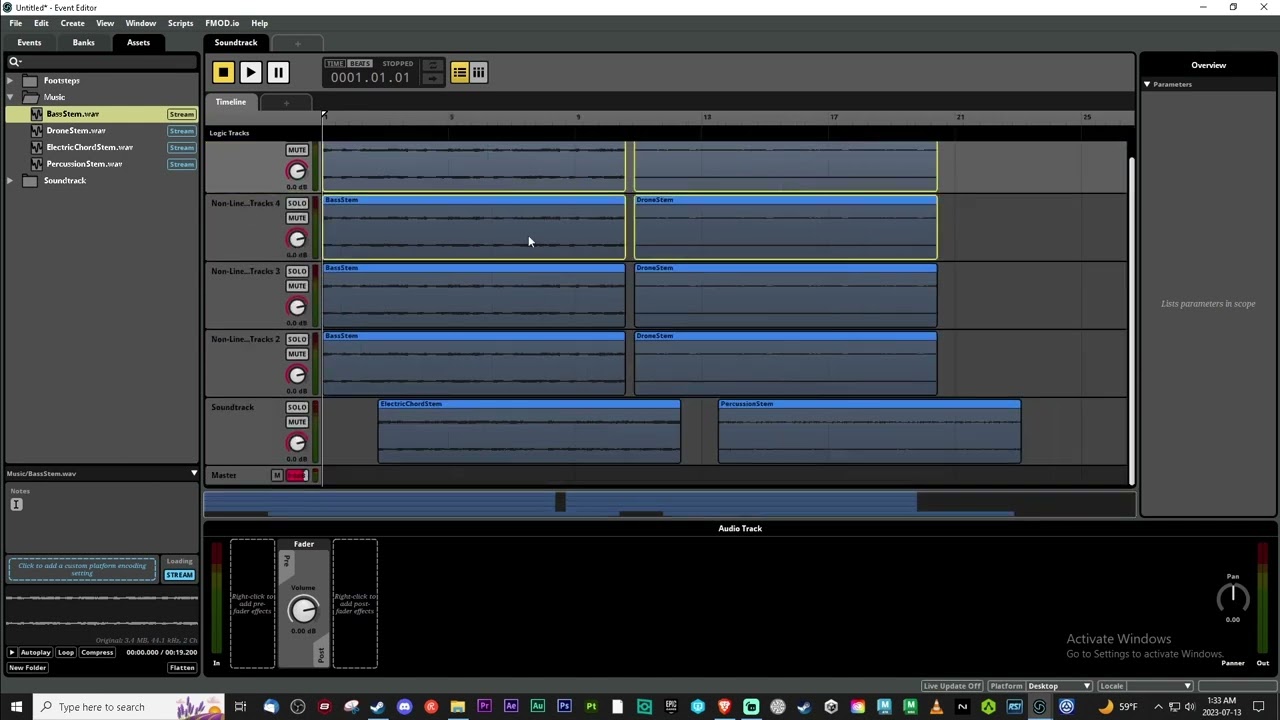 Fmod Basic Tutorial | First step in audio middleware