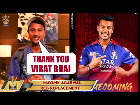Mayank Agarwal Reaction After Joined RCB As A Replacement Of D Paddikal for the IPL 2025