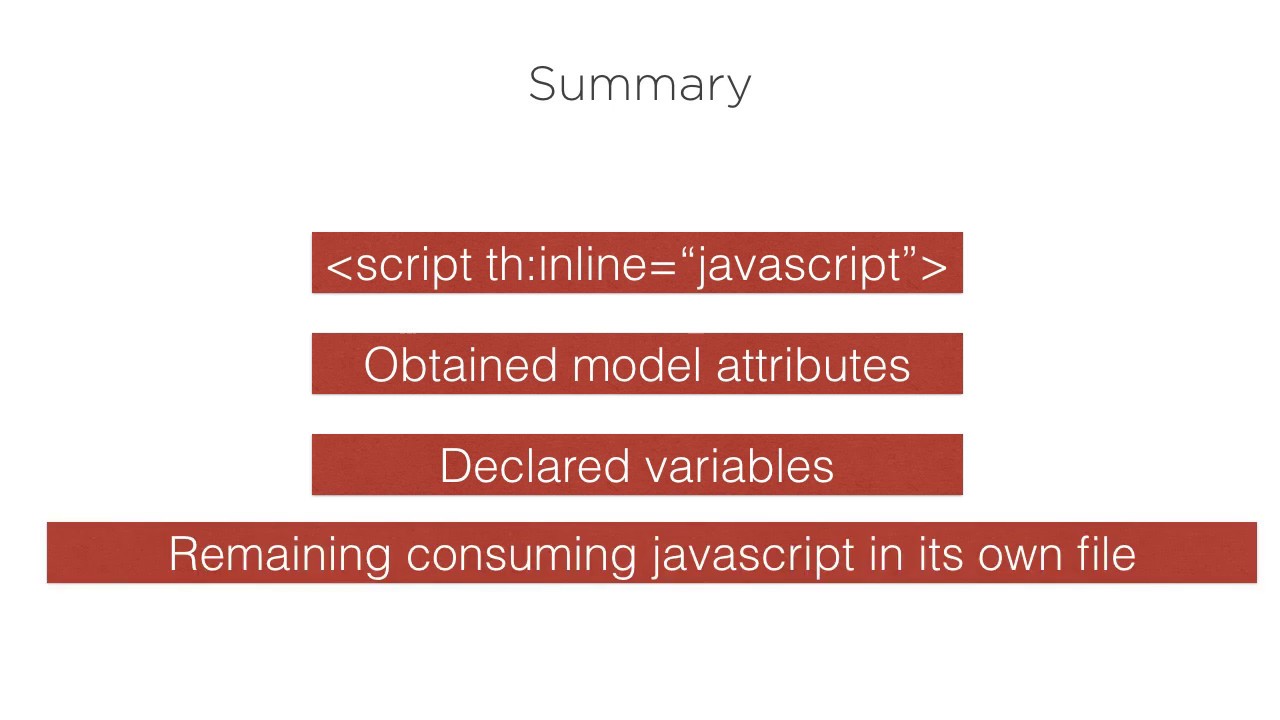 SpringBoot: Externalizing javascript containing thymeleaf model attributes