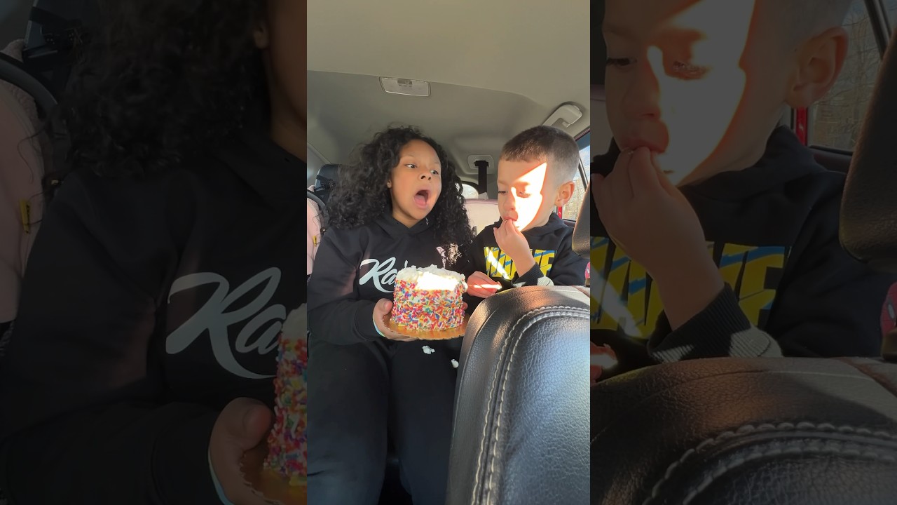 Birthday cake DISASTER out the window #shorts