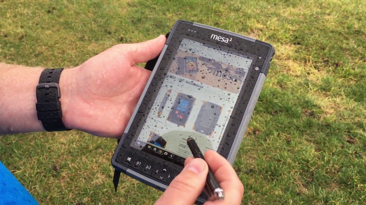 Mesa 2 Rugged Tablet, Capacitive Touch Screen in Rain and Wet Conditions