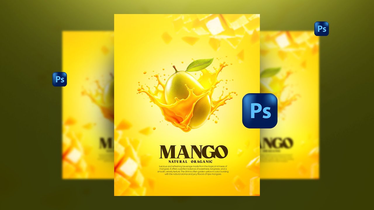 HOW TO DESIGN A MANGO POSTER IN PHOTOSHOP