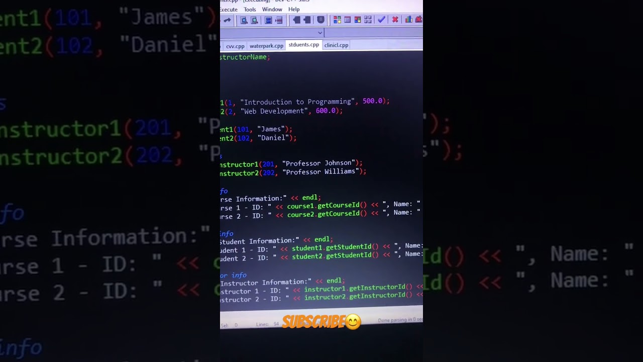 department info IDE dev c++ #cppprogramming
