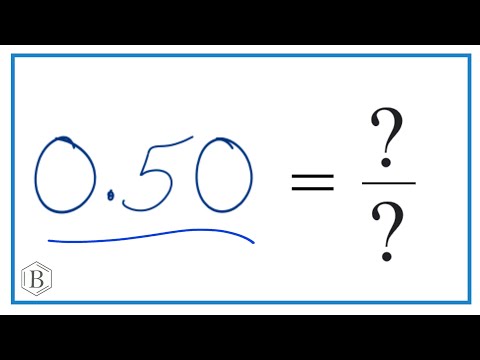 0.50 as a Fraction (simplified form)