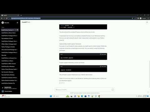 install python pandas windows