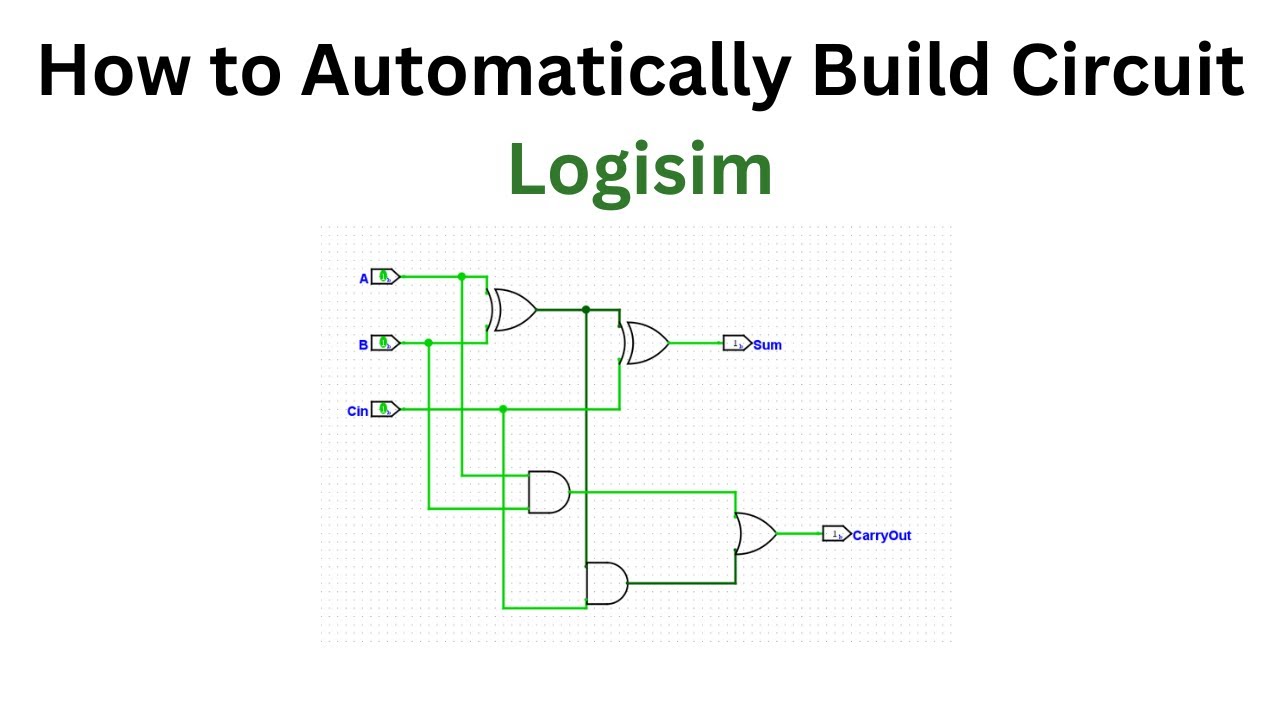How to Automatically Build a Circuit on Logisim