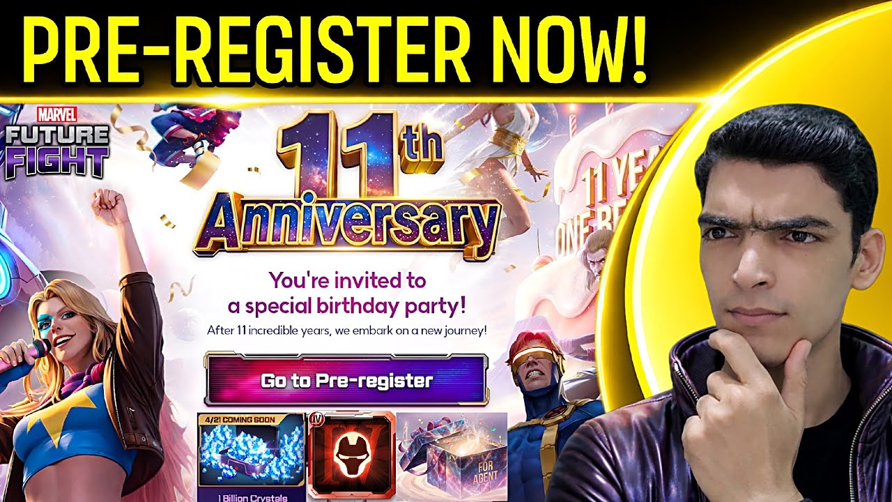 New Key Art 😍 11-Year Pre-Registration OPEN! | Marvel Future Fight