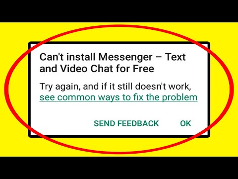 How to FIX Can't Download Messenger App Error on Google Play Store in Android