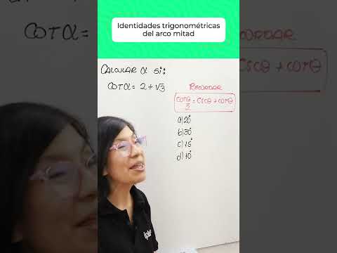 Identidades trigonométricas del arco mitad #Shorts