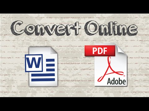How to convert a Word document to PDF online