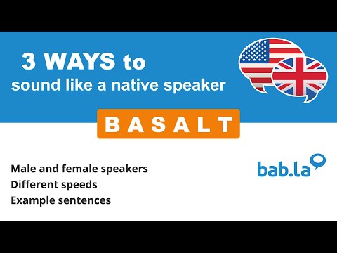 BASALT pronunciation | Improve your language with bab.la