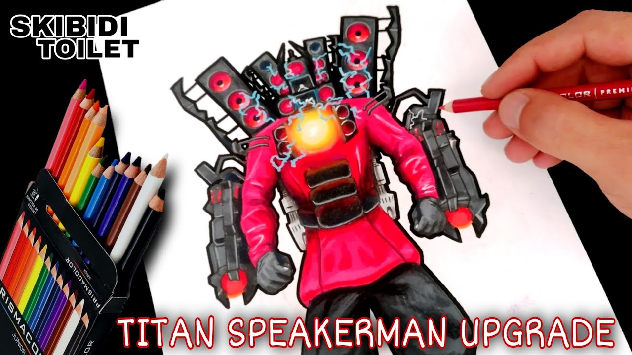 Como Dibujar a ( TITAN SPEAKERMAN UPGRADE ) Episode 56 | drawing skibidi toilet  titan cameraman