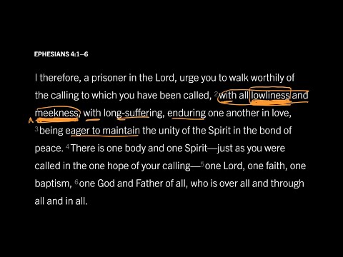 What Is Biblical Meekness? Ephesians 4:1β6, Part 9