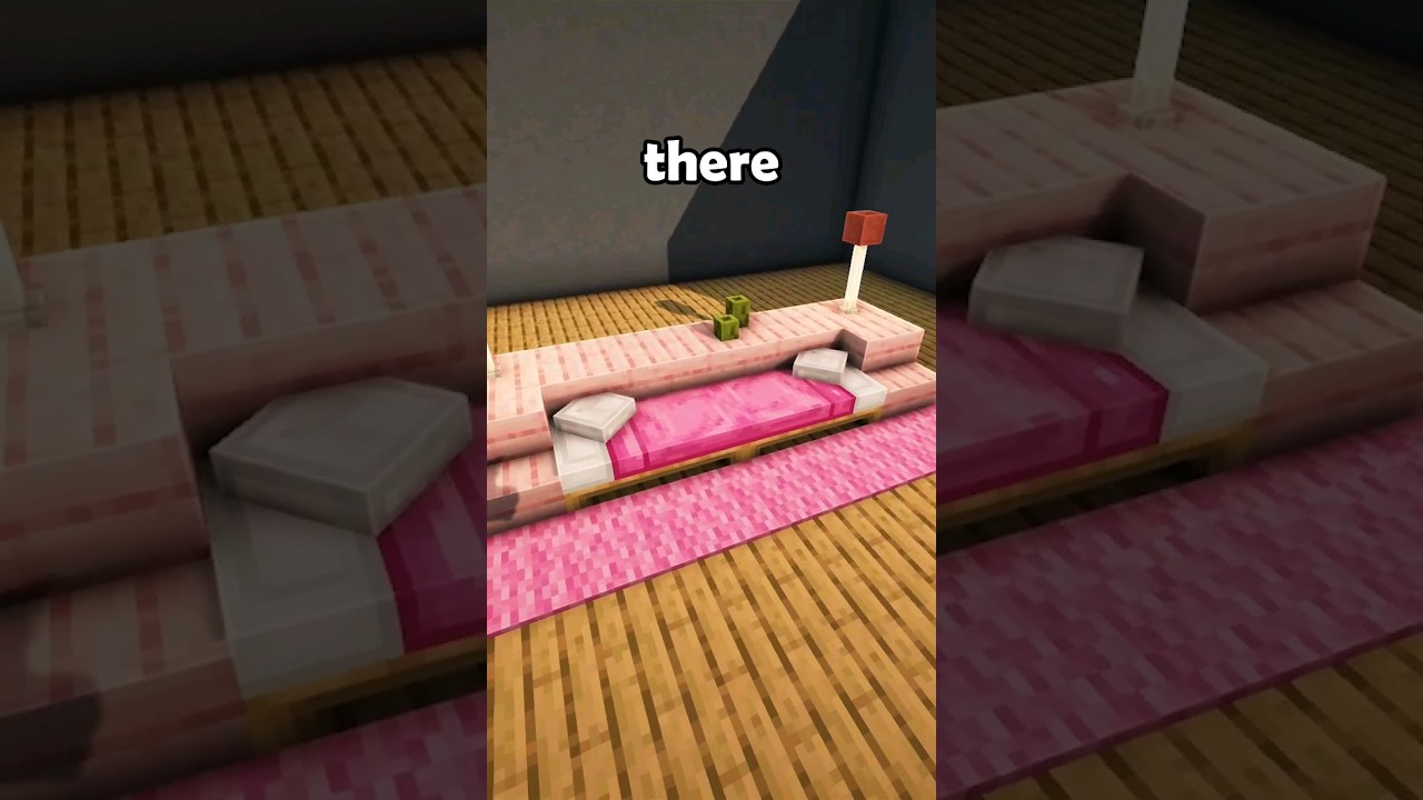 Pink Minecraft Sofa [Design Tutorial] #minecraft