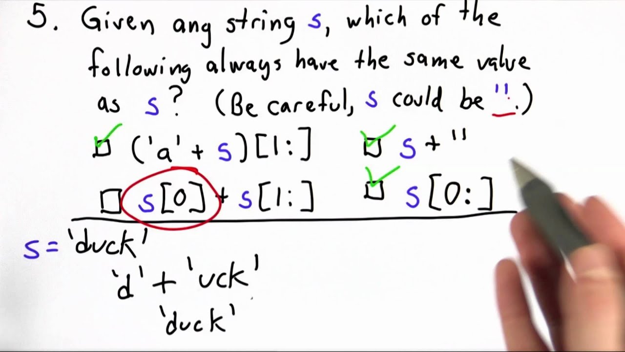 Strings Solution - Intro to Computer Science