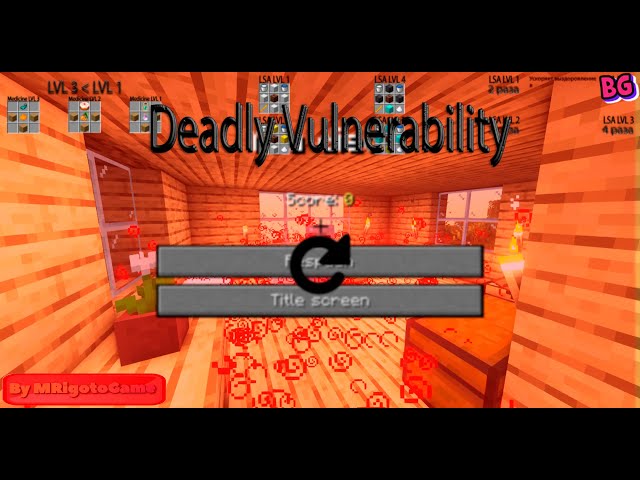 Deadly Vulnerability Minecraft Data Pack