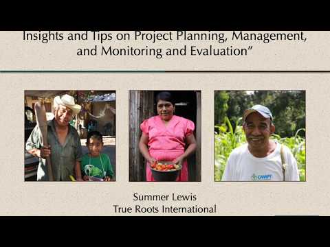 Insights and Tips on Project Planning, Management, and Monitoring and Evaluation