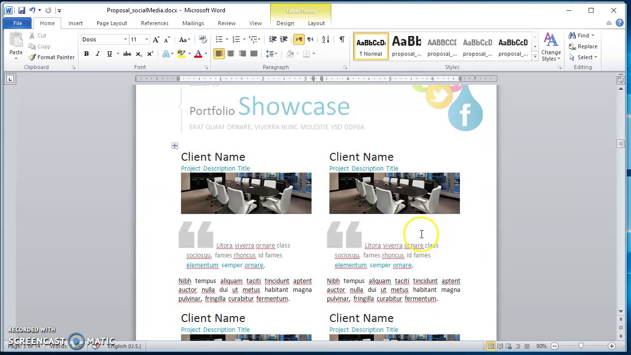 Full Proposal Template with an Office Word Version