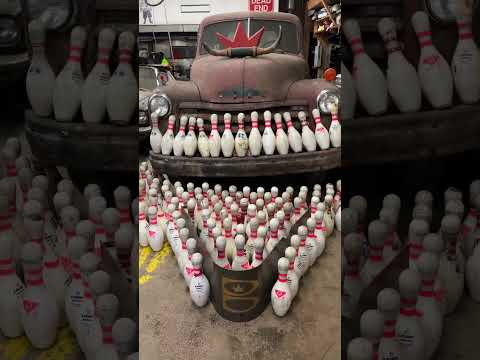Maple wood bowling pins awaiting a project on 1950 Chevrolet truck. Life is Wood.