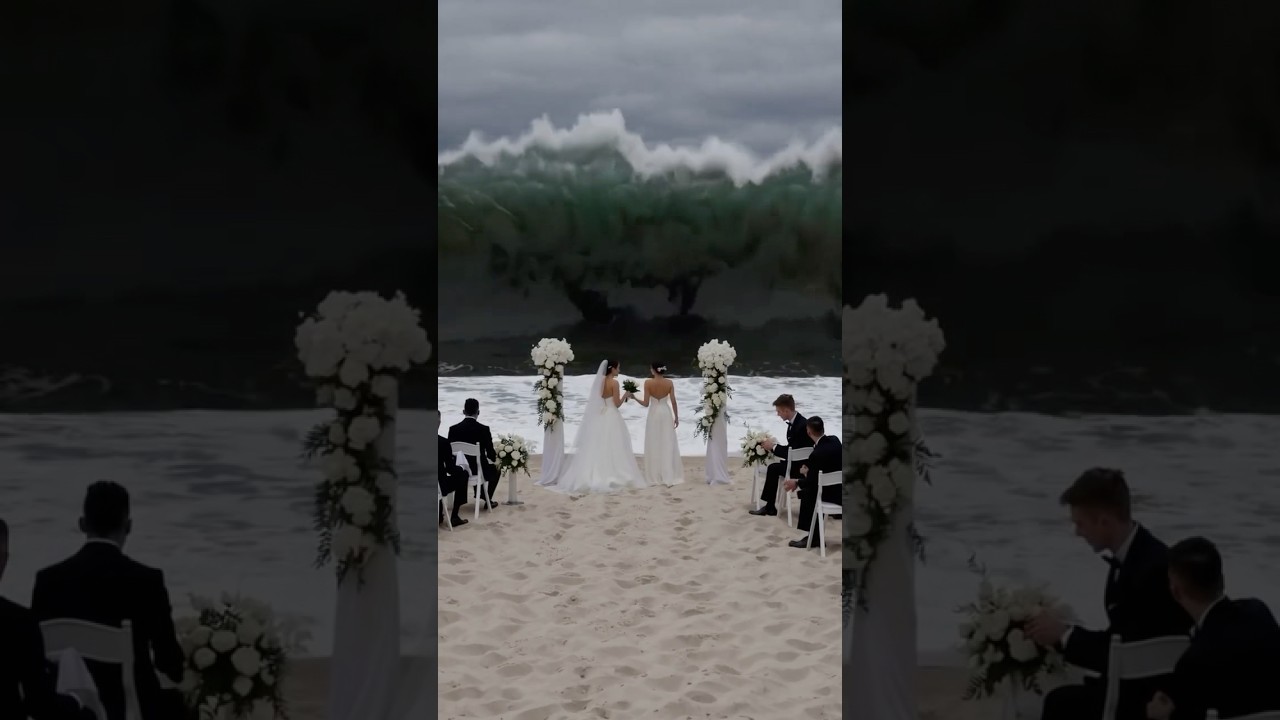 Oh My God😰Wait For End😳Unexpected Waves While Marriage Function😅 #ai #reels #shorts #viralcontent