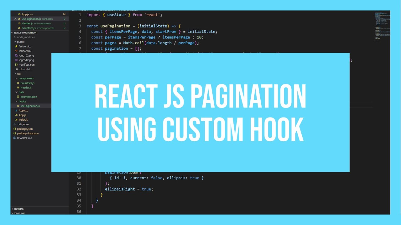 ReactJS pagination using custom hook