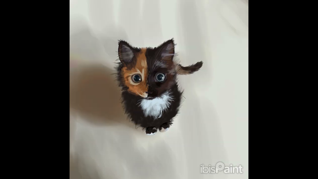 practicing my realism on cats! 👍 #cat #speedpaint #ibispaintx #cute