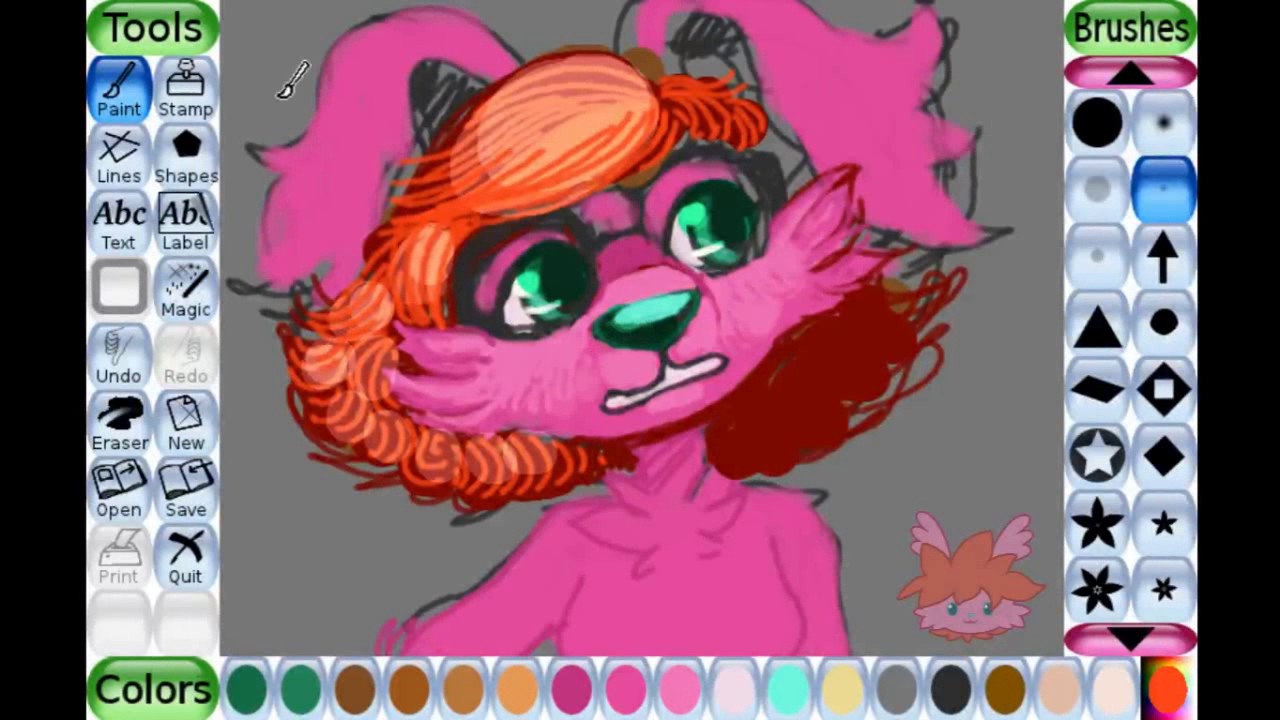 Watch me doodle aimlessly in tuxpaint