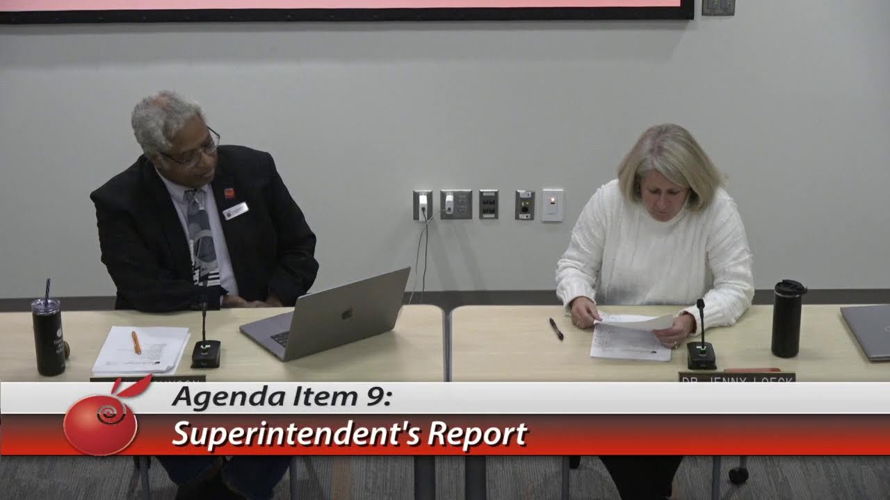 December 12, 2023 Regular School Board Meeting.