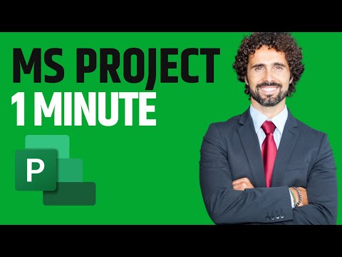Start a Microsoft Project Plan in 1 minute!