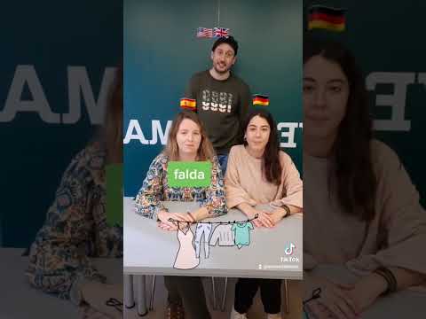 Vocabulario de la ropa en inglés, español y alemán Clothing vocabulary in English German and Spanish